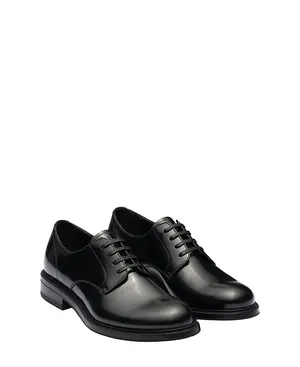 Prada Brushed Leather Lace-up Shoes