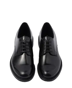 Prada Brushed Leather Lace-up Shoes