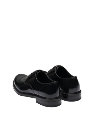 Prada Brushed Leather Lace-up Shoes