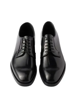 Prada Brushed Leather Lace-up Shoes