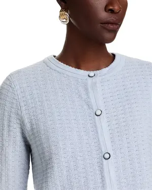 SIONI Ribbed Knit Cardigan