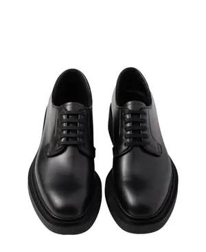 Prada Brushed Leather Derby Shoes