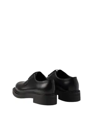 Prada Brushed Leather Derby Shoes