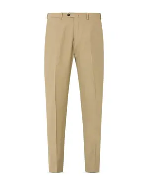 Emporio Armani Flat Front Trousers - Tan