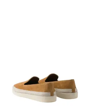 Prada Suede Loafers - Brown