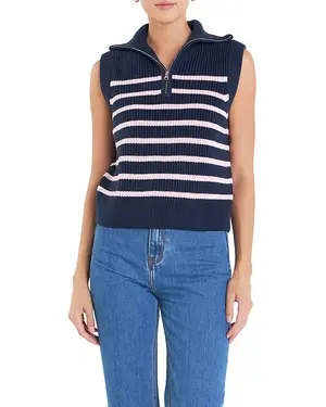 English Factory Zip Up Vests For Women