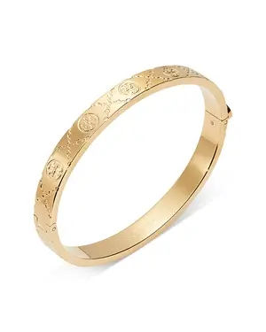 Tory Burch T Monogram Hinge Bracelet - Gold