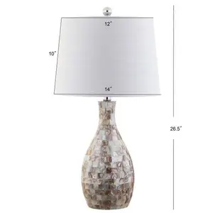 JONATHAN Y Verna 26.5" Seashell Led Table Lamp