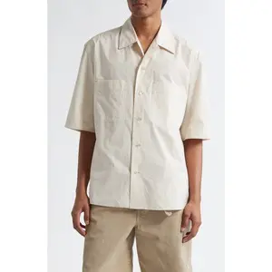 LEMAIRE Convertible Button-up Shirt - Warm Beige