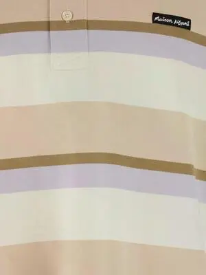 Maison Kitsuné Striped Polo Shirt