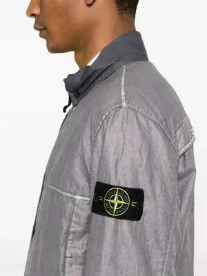 Stone Island Plated-ovd Linen Jacket