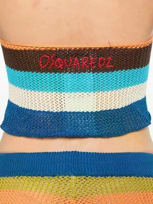 Dsquared2 Knitted Halterneck Top - Blue