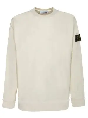 Stone Island Long Sleeve Sweatshirt - White