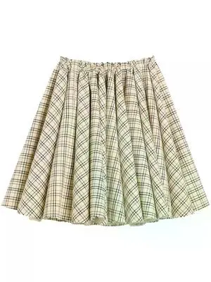 Ami Checked Skirt