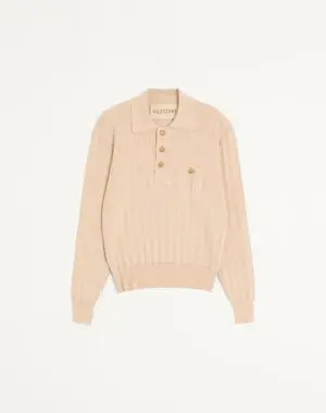 Valentino Garavani Long-sleeved Ribbed Polo