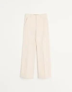 Valentino Garavani Cuffed Cotton Canvas Trousers - Shell