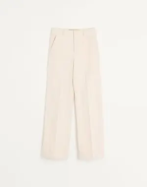 Valentino Garavani Cuffed Cotton Canvas Trousers - Shell