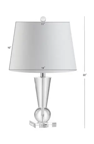 JONATHAN Y Wynne 22" Crystal Led Table Lamp