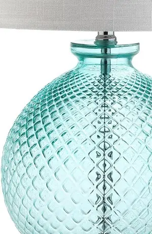 JONATHAN Y Estelle Glass And Crystal Led Table Lamp