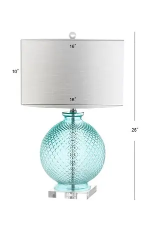 JONATHAN Y Estelle Glass And Crystal Led Table Lamp