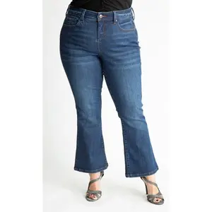 SLINK JEANS High Waist Ankle Flare Jeans