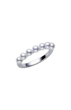 Mikimoto Akoya Pearl Clustered Ring - 18kw