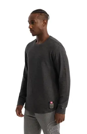 ECKO UNLTD. Pinch Me Thermal Top - Charcoal Heather
