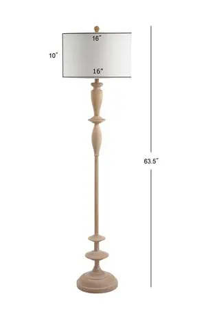 JONATHAN Y Aldrin 63.5" Resin Led Floor Lamp