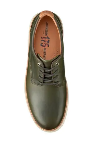 Johnston & Murphy Mcguffey 2 175th Plain Toe Derby - Olive Oiled Full Grain