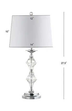 JONATHAN Y Madison 27.5" Crystal Led Table Lamp