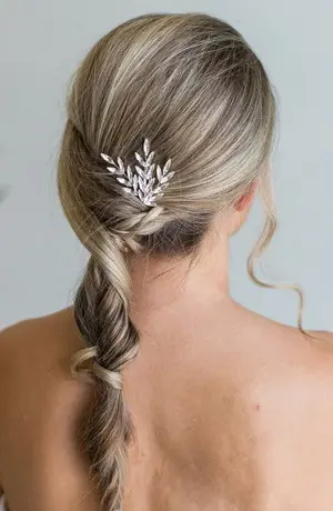 Brides & Hairpins Aeris Crystal Hair Clip - Silver