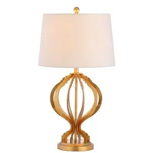 JONATHAN Y Sebastian 28.5" Metal Trellis Led Table Lamp