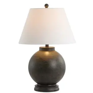JONATHAN Y Sophie 26" Resin Led Table Lamp - Dark Gray