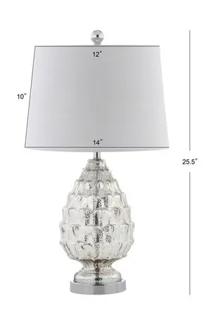 JONATHAN Y Artichoke 25.5" Glass Led Table Lamp