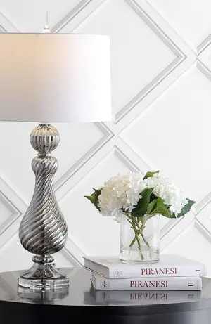 JONATHAN Y Murano 32" Swirled Crystal/glass Led Table Lamp