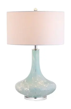 JONATHAN Y Montreal 29" Glass/acrylic Led Table Lamp - Ice Blue