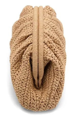 Mango Medium Straw Clutch