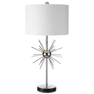 JONATHAN Y Aria 31.5" Metal/marble Led Table Lamp