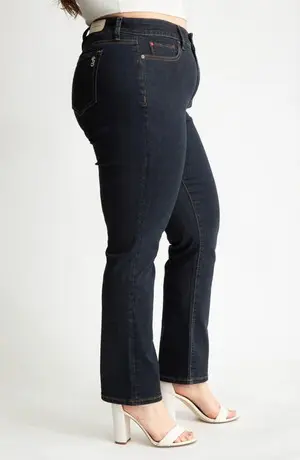 SLINK JEANS High-rise Straight Leg Jeans - Isabella