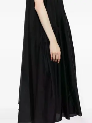 JNBY Pleated Asymmetric-hem Dress - Black