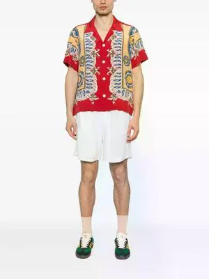 REPRESENT Knitted-panel Shorts - Neutrals