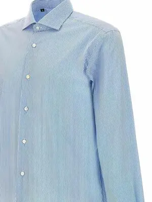BARBA NAPOLI Striped Shirt - Blue
