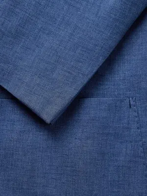 Zegna Oasi Linen Suit Jacket - Blue