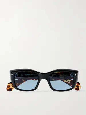 JACQUES MARIE MAGE Corniche Square-frame Sunglasses - Black