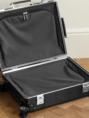 GLOBE-TROTTER - Metropolis Leather-Trimmed Carry-On Suitcase