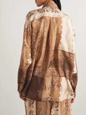 Zimmermann Lucky Printed Silk Shirt - Multi