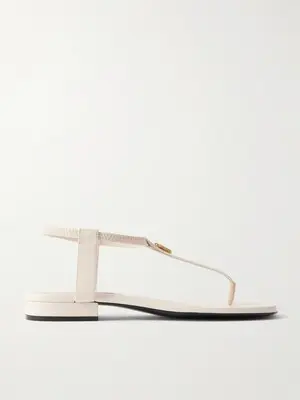 Loro Piana Gold Tone Sandals For Women