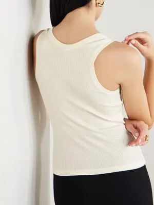 Loewe Anagram Embroidered Ribbed Tank