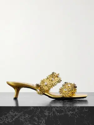 Loewe Metallic Sandals For Women