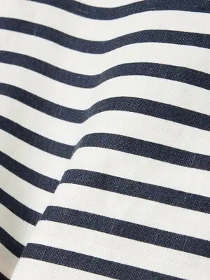 Faithfull The Brand Lila Striped Linen Shorts - Blue